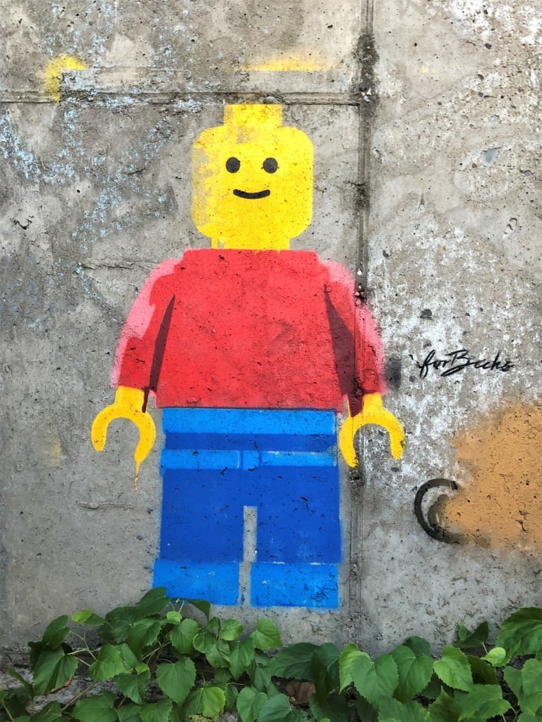 LEGO Man Mural - Chill Nashville